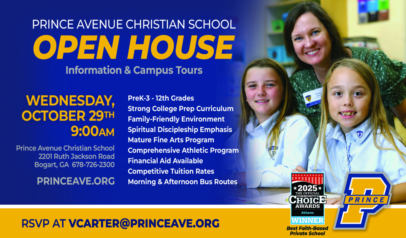 About Us - Prince Avenue Christian School